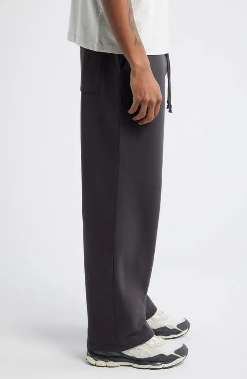 Bp. Straight Leg Fleece Sweatpants - Black Faded