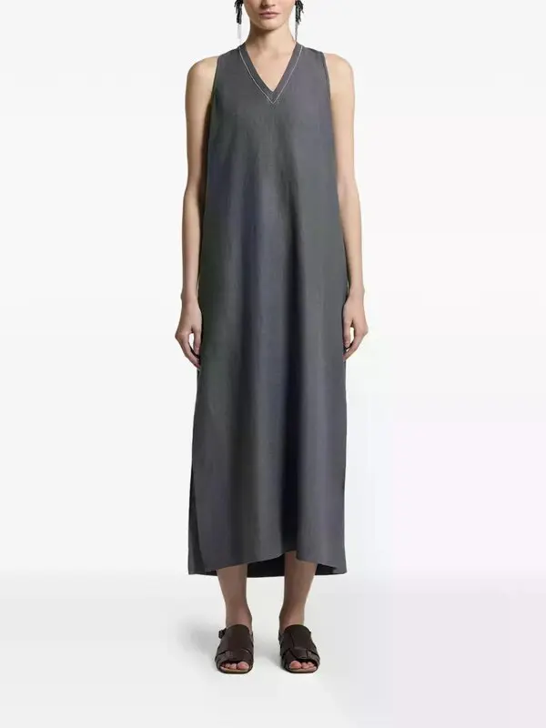 Peserico V-neck Asymmetric Dress