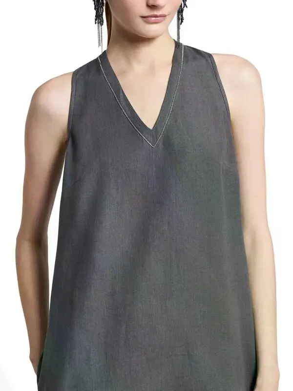 Peserico V-neck Asymmetric Dress