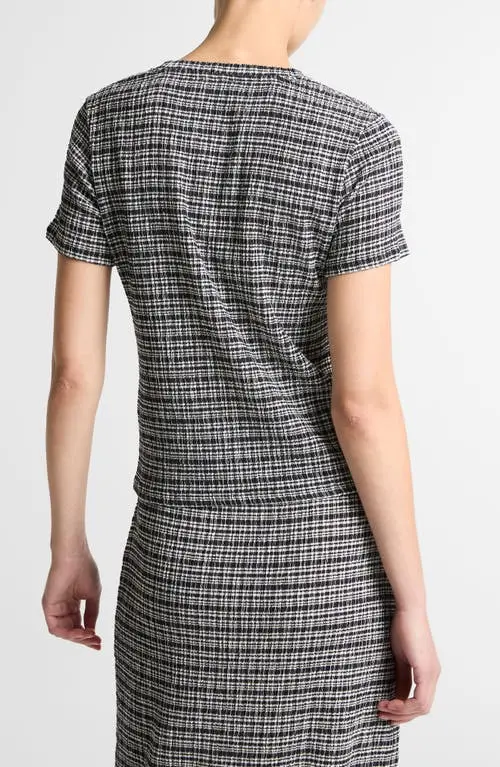 Vince Short Sleeve Crewneck Top - Eclipse Combo