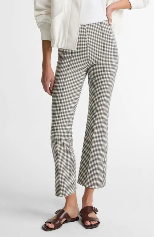 Vince Niki Mid-rise Crop Gingham Pants