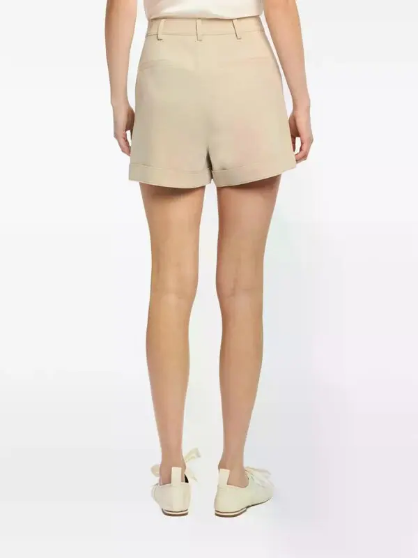 Cinq À Sept Cuffed Tailored Shorts - Neutrals