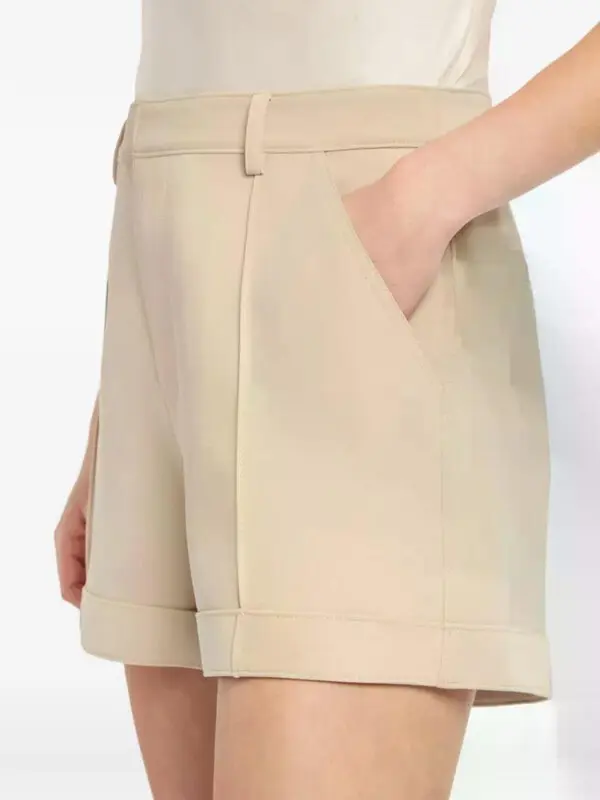 Cinq À Sept Cuffed Tailored Shorts - Neutrals