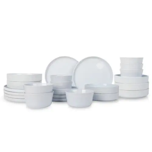 STONE + LAIN Celina Stoneware 24-piece Dinnerware Set - White