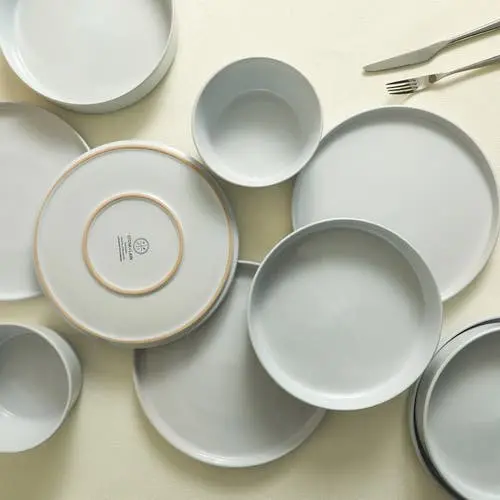 STONE + LAIN Celina Stoneware 24-piece Dinnerware Set - White
