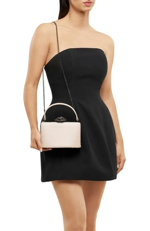 OLGA BERG Embellished Frame Top Handle Bag