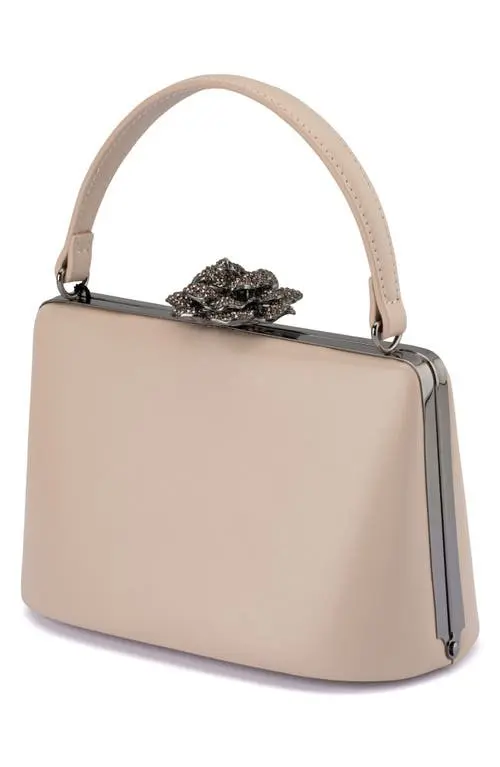 OLGA BERG Embellished Frame Top Handle Bag