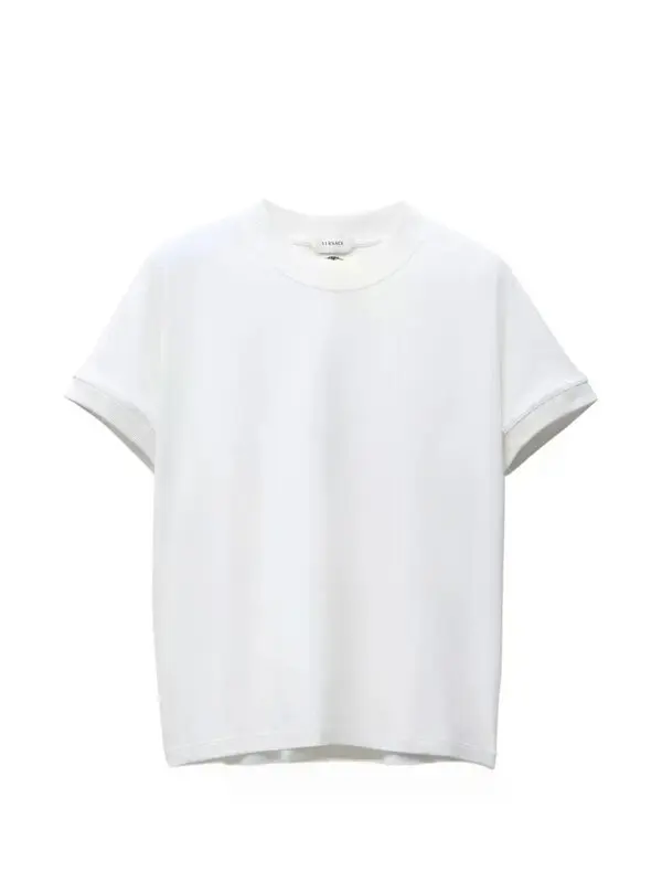 Versace Embroidered Stretch Cotton-jersey T-shirt