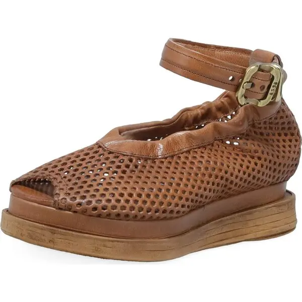 A.S.98 Lander Ankle Strap Sandal - Camel