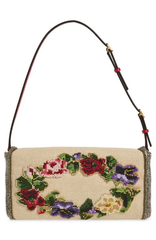 Valentino Garavani Vain Soft Beaded Top Handle Bag