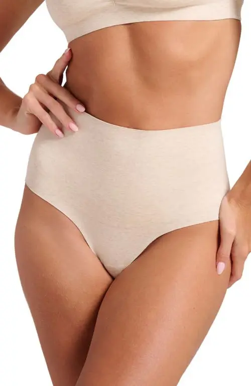SIELLA Organic Cotton No-show Shaping Brief - Oatmeal