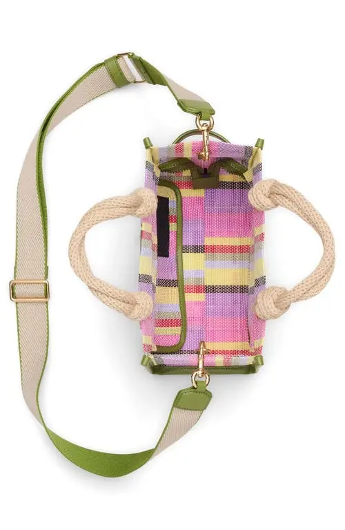 Marc Jacobs Small Stripe Mesh Tote - Purple Multi