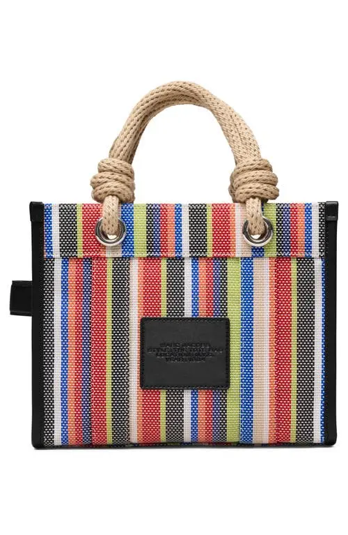 Marc Jacobs Small Stripe Mesh Tote - Red Multi
