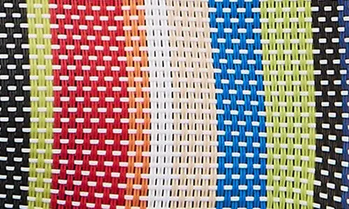 Marc Jacobs Large Stripe Mesh Pouch - Red Multi