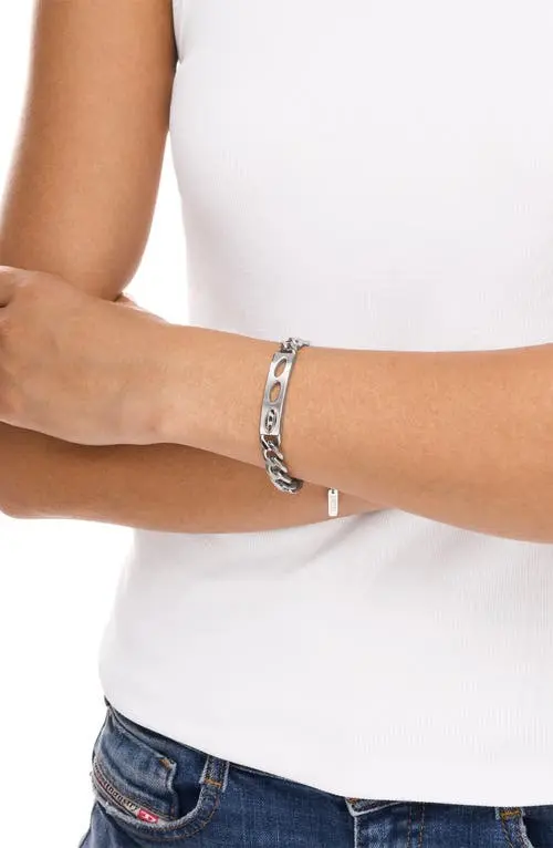 DIESEL® Oval D Id Chain Bracelet