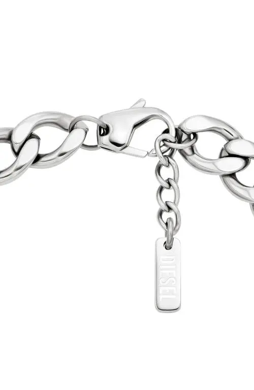DIESEL® Oval D Id Chain Bracelet