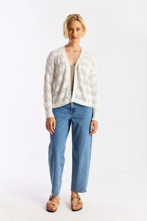 WISPR Chevron Stitch Cardigan