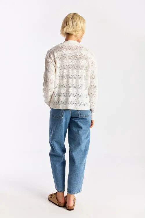 WISPR Chevron Stitch Cardigan