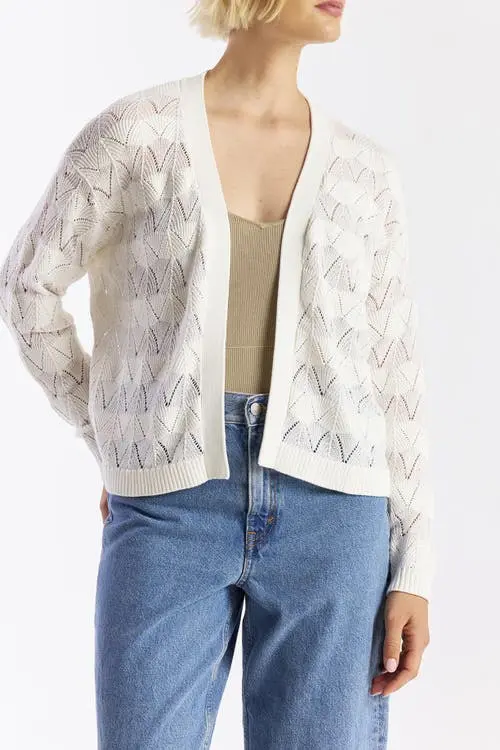 WISPR Chevron Stitch Cardigan