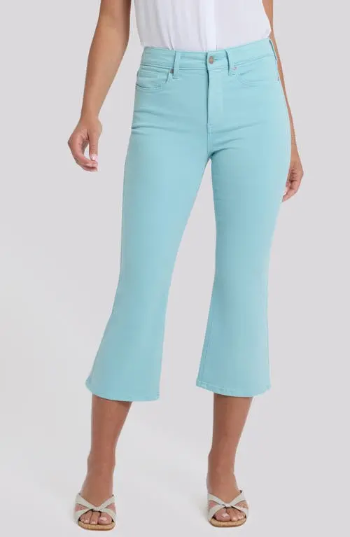 NYDJ Monica High Waist Crop Kick Flare Jeans - Aqua Haze