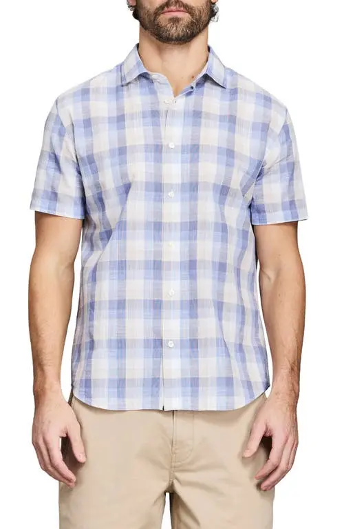 Billy Reid Hutcheson Plaid Short Sleeve Button-up Shirt