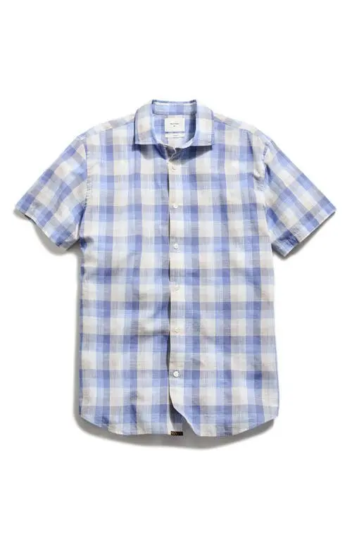 Billy Reid Hutcheson Plaid Short Sleeve Button-up Shirt