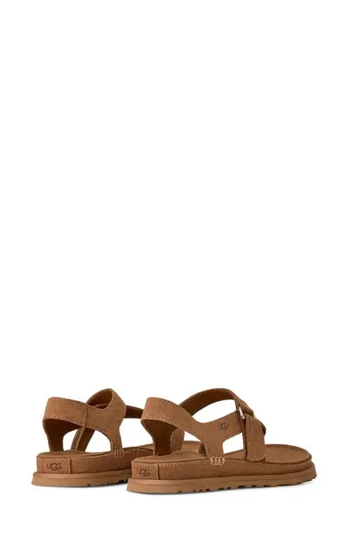 UGG Toe Post Suede Sandal - Chestnut
