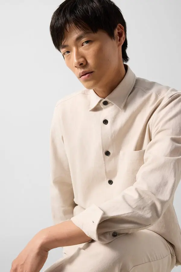 Bogner Linen Blend Shirt Heiko - Sand