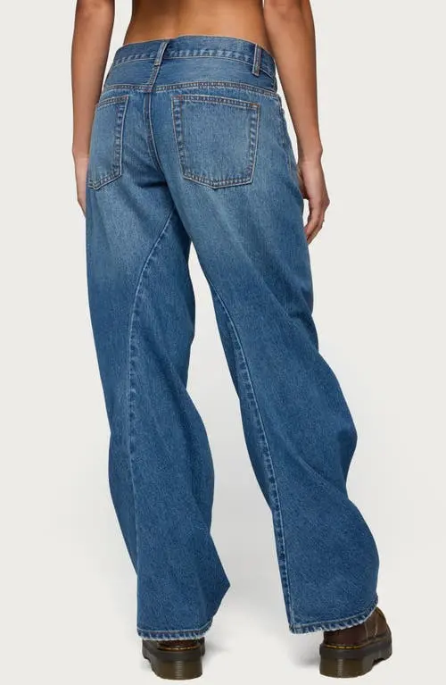 EDIKTED Maiah Low Rise Barrel Jeans