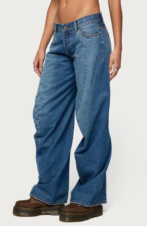 EDIKTED Maiah Low Rise Barrel Jeans