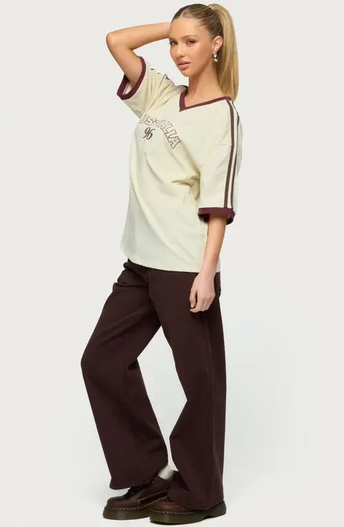 EDIKTED Roman Low Rise Baggy Jeans - Brown