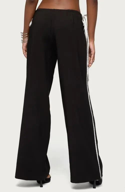 EDIKTED Mikah Contrast Stripe Wide Leg Pants
