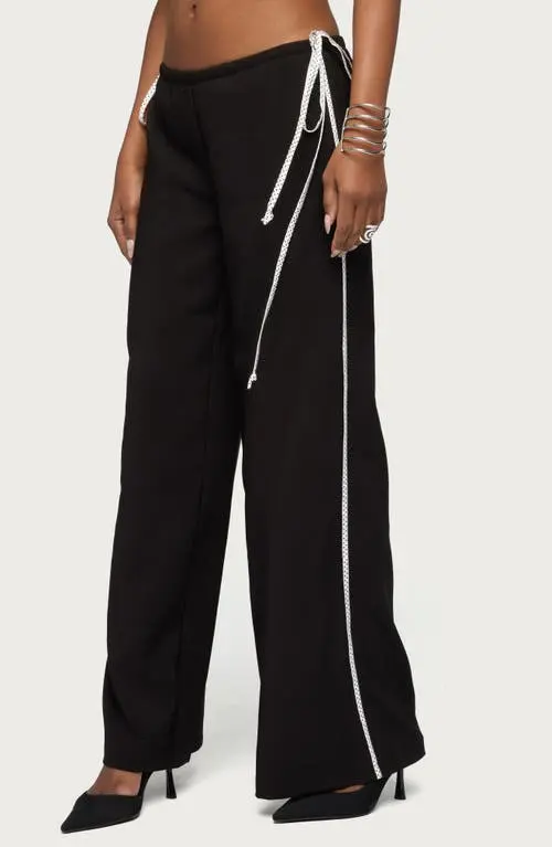 EDIKTED Mikah Contrast Stripe Wide Leg Pants