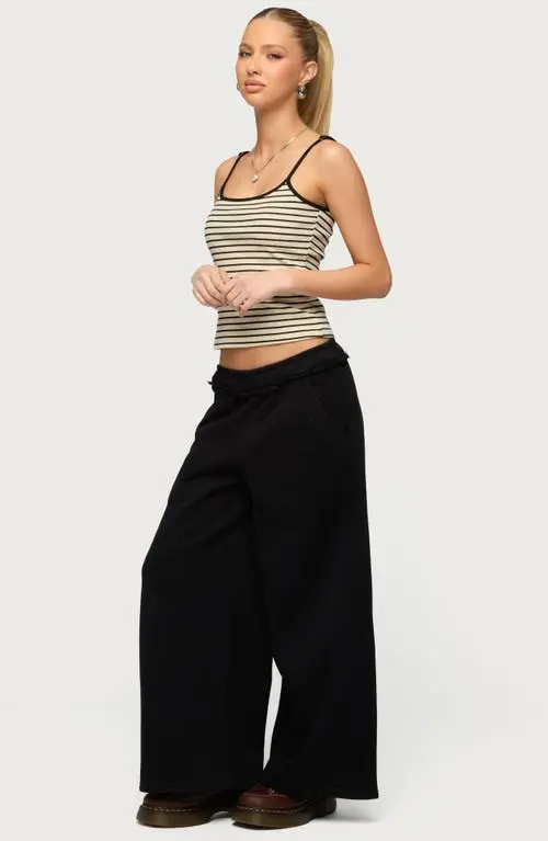 EDIKTED Oversize Baggy Sweatpants - Black