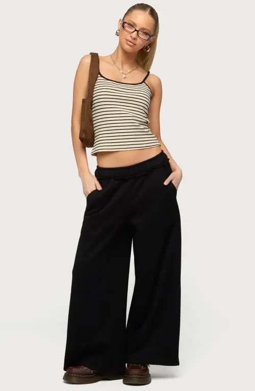 EDIKTED Oversize Baggy Sweatpants - Black
