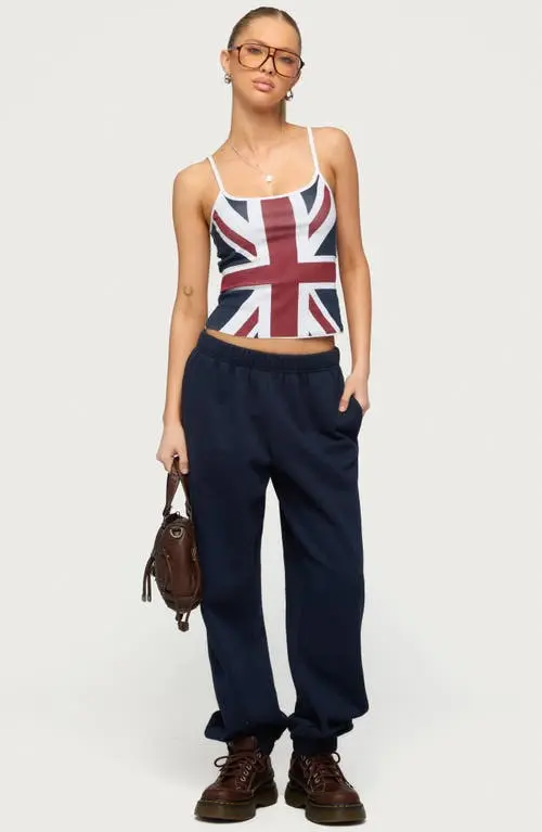 EDIKTED Oversized Sweatpants - Navy