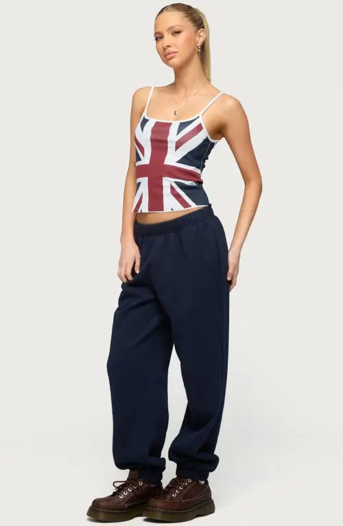 EDIKTED Oversized Sweatpants - Navy