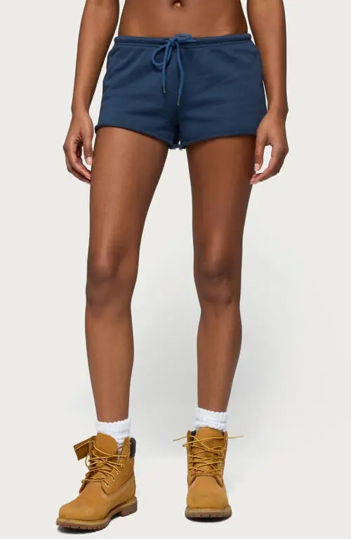 EDIKTED Cutoff Terry Shorts