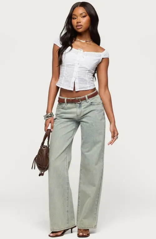 EDIKTED Magda Wide Leg Jeans