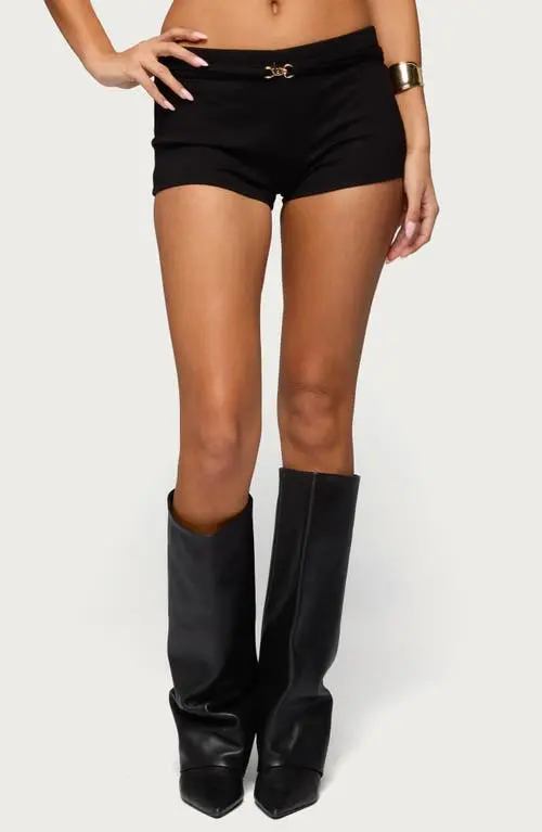 EDIKTED Belted Micro Shorts