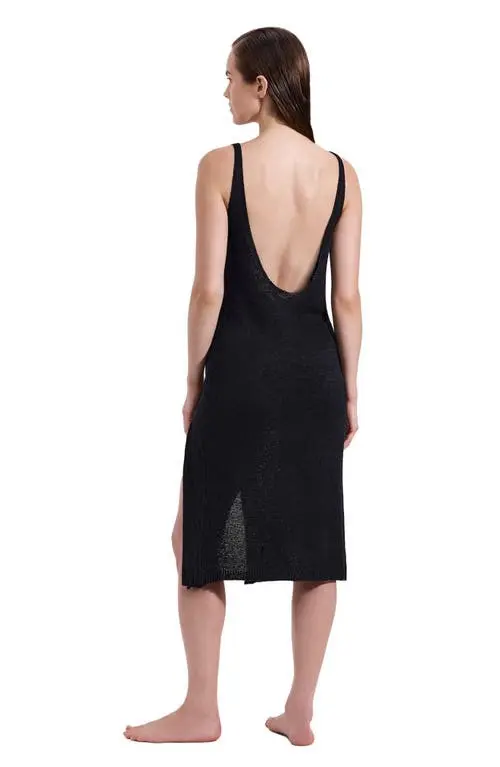 LUMA GOTTEX Isla Knit Dress Cover-up - Black