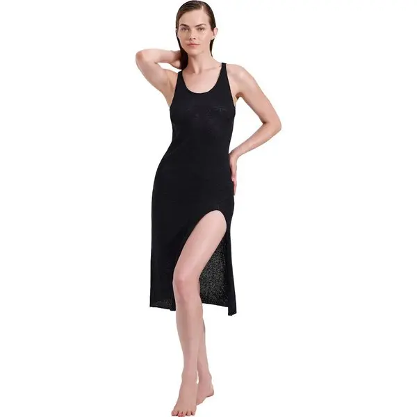 LUMA GOTTEX Isla Knit Dress Cover-up - Black