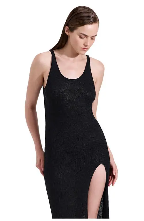 LUMA GOTTEX Isla Knit Dress Cover-up - Black