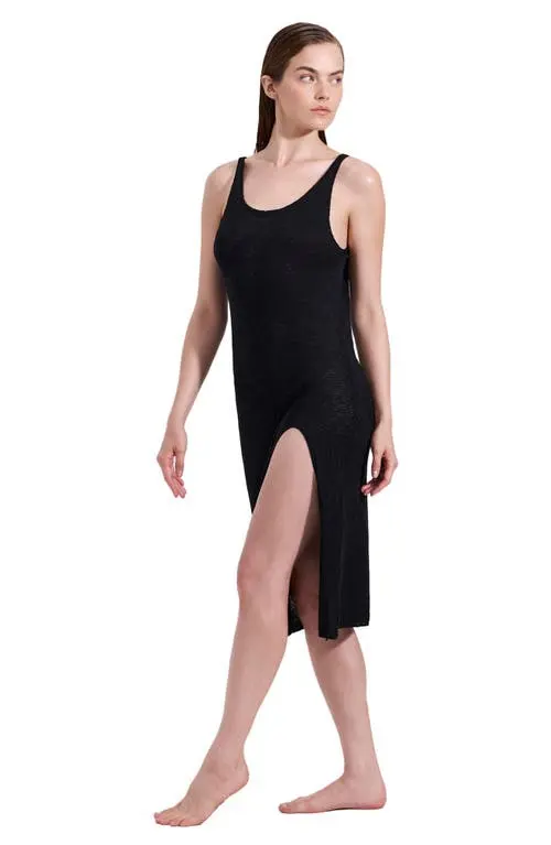 LUMA GOTTEX Isla Knit Dress Cover-up - Black