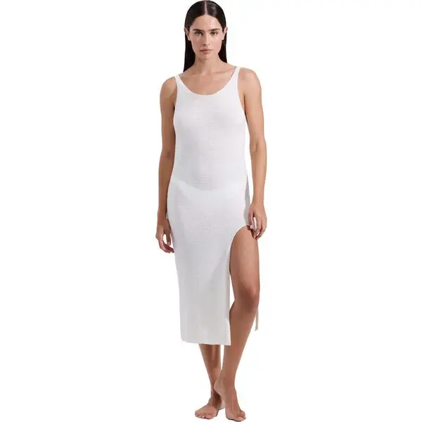 LUMA GOTTEX Isla Knit Dress Cover-up - Off-white