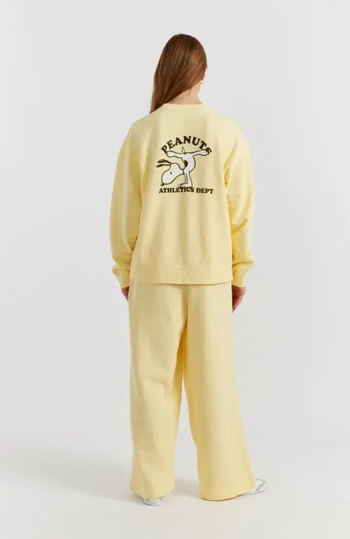 Chinti & Parker Peanuts Athletics Graphic Cotton Sweatshirt