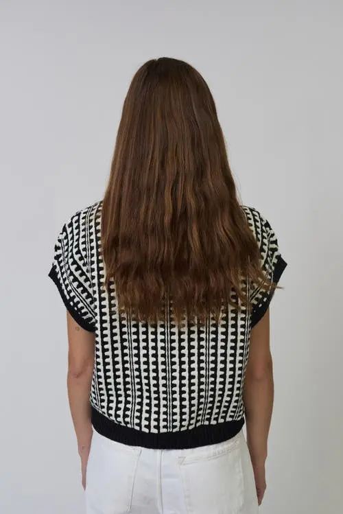 Central Park West Skye Scallop Stitch Polo