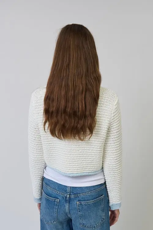 Central Park West Celeste Cropped Cardigan