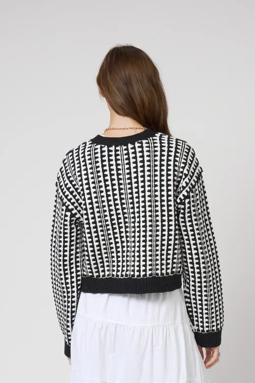 Central Park West Skye Scallop Stitch Cardigan