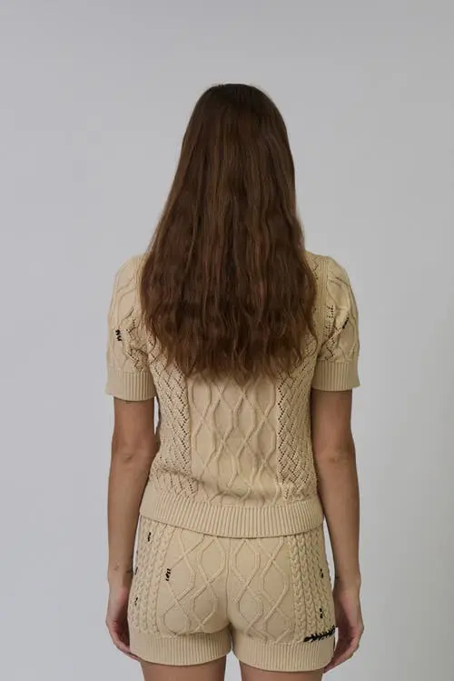 Central Park West Jaden Short Sleeve Cardigan